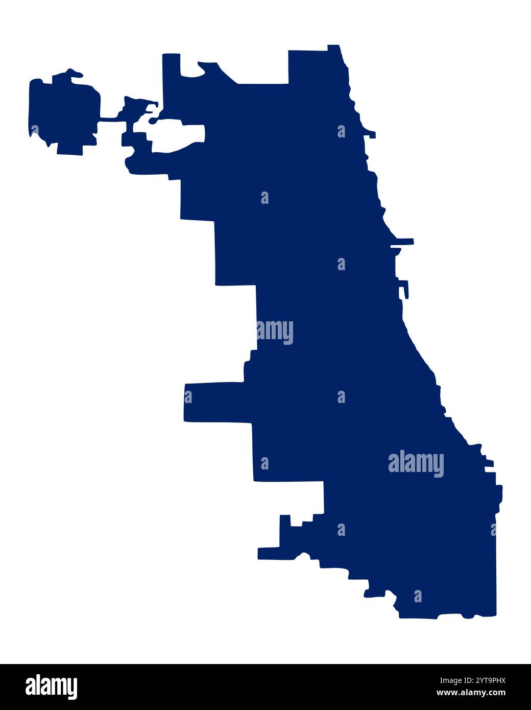 Chicago town map hi-res stock photography and images - Alamy