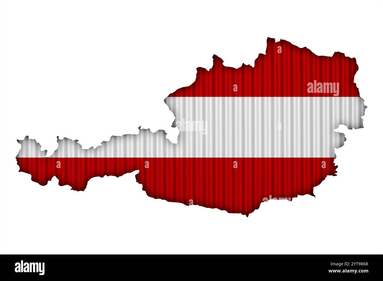 Country map flag austria Cut Out Stock Images & Pictures - Alamy