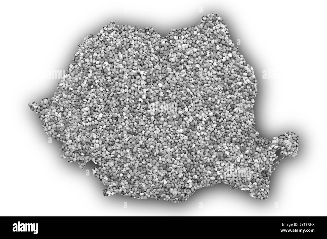 Map of Romania on texture Stock Photo - Alamy