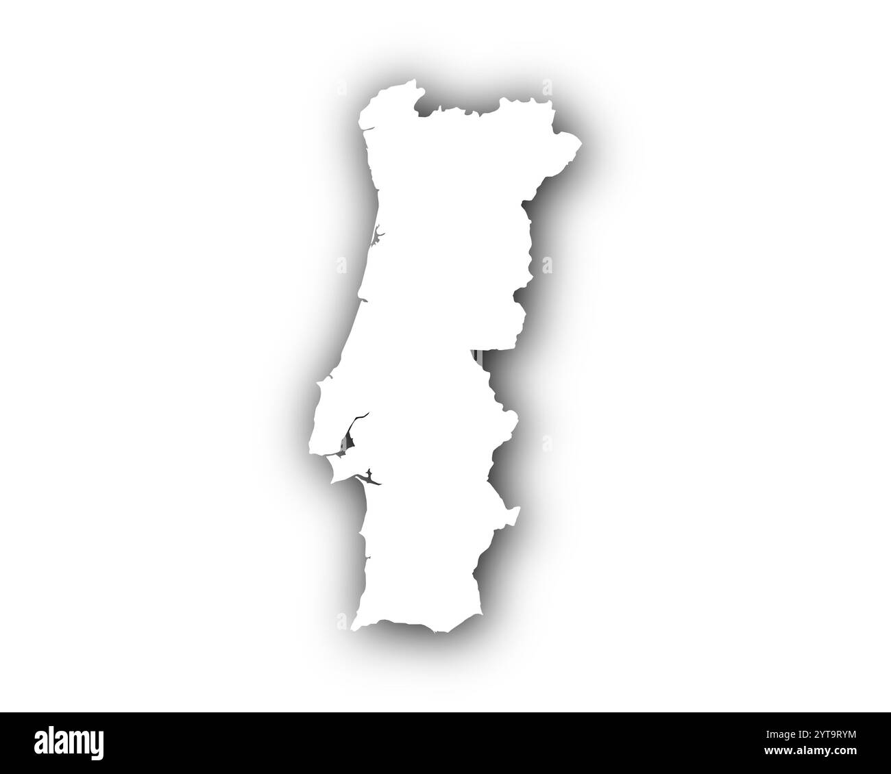 Portugal map symbol shape Black and White Stock Photos & Images - Alamy