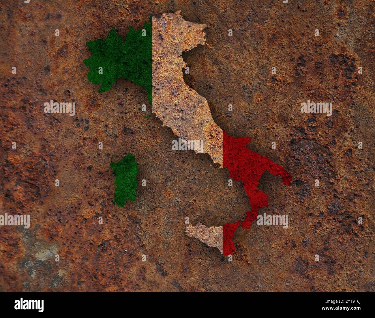 Map of Italy on texture Stock Photo - Alamy