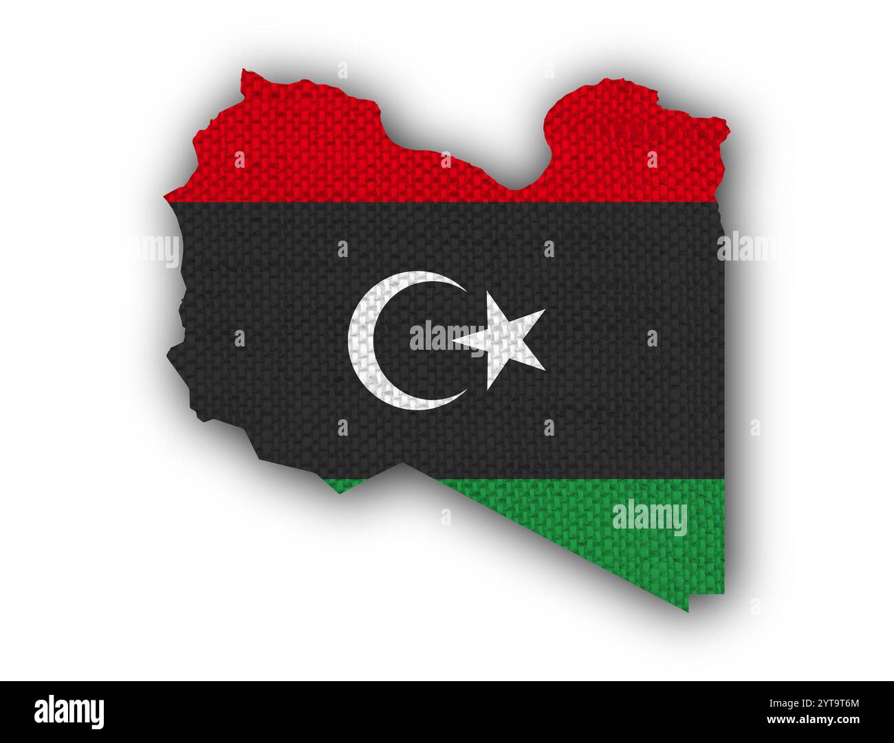 Vintage libya map Cut Out Stock Images & Pictures - Alamy