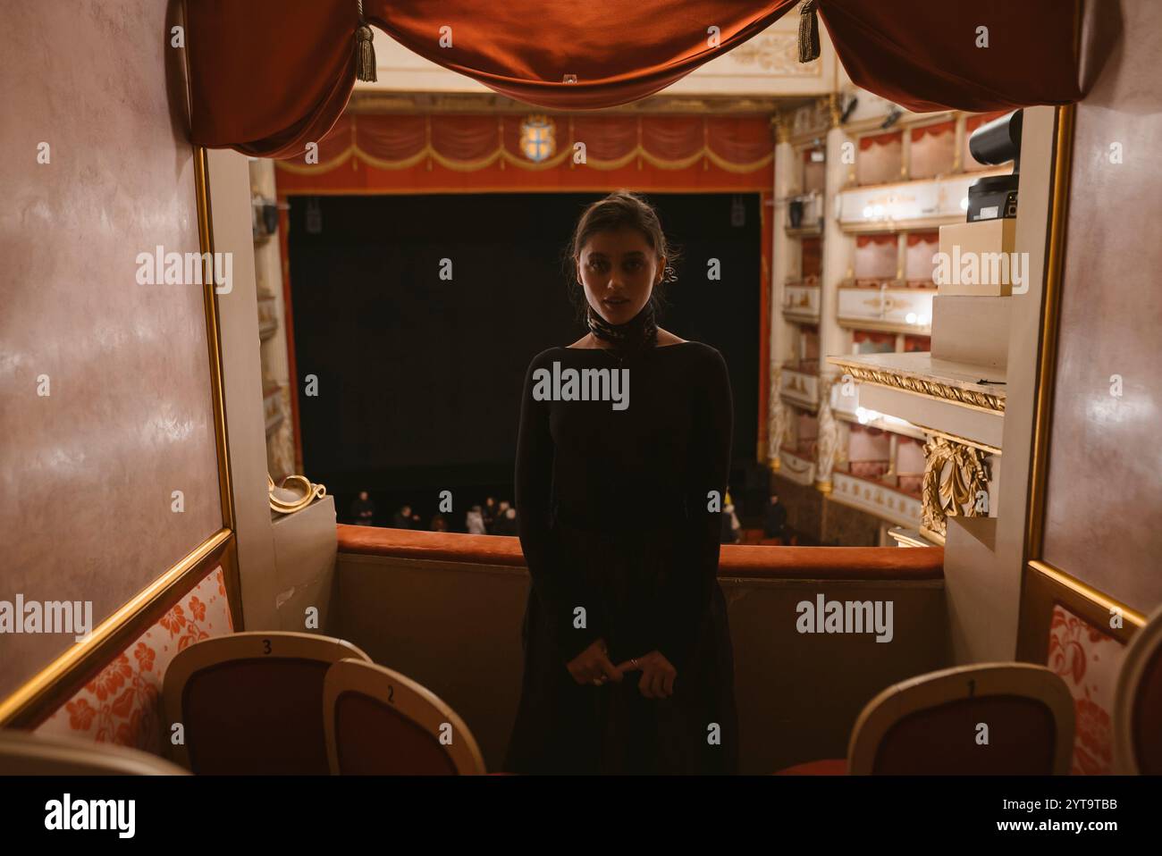 An Elegant Performer Gracefully Takes Center Stage Within a Beautiful ...