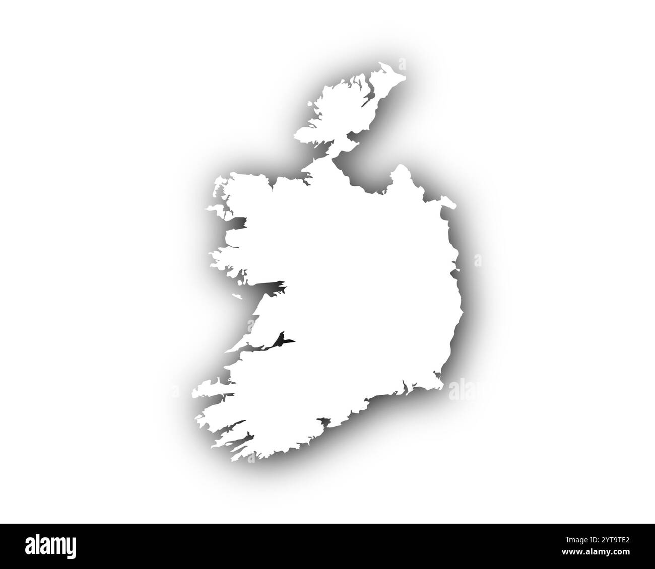 Map of ireland Black and White Stock Photos & Images - Alamy