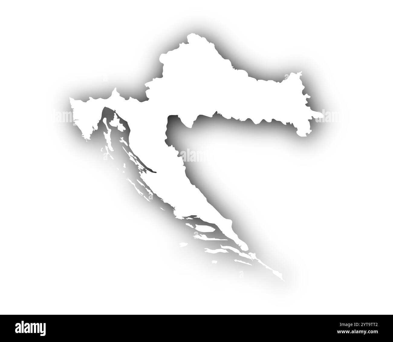 Map of croatia hi-res stock photography and images - Alamy