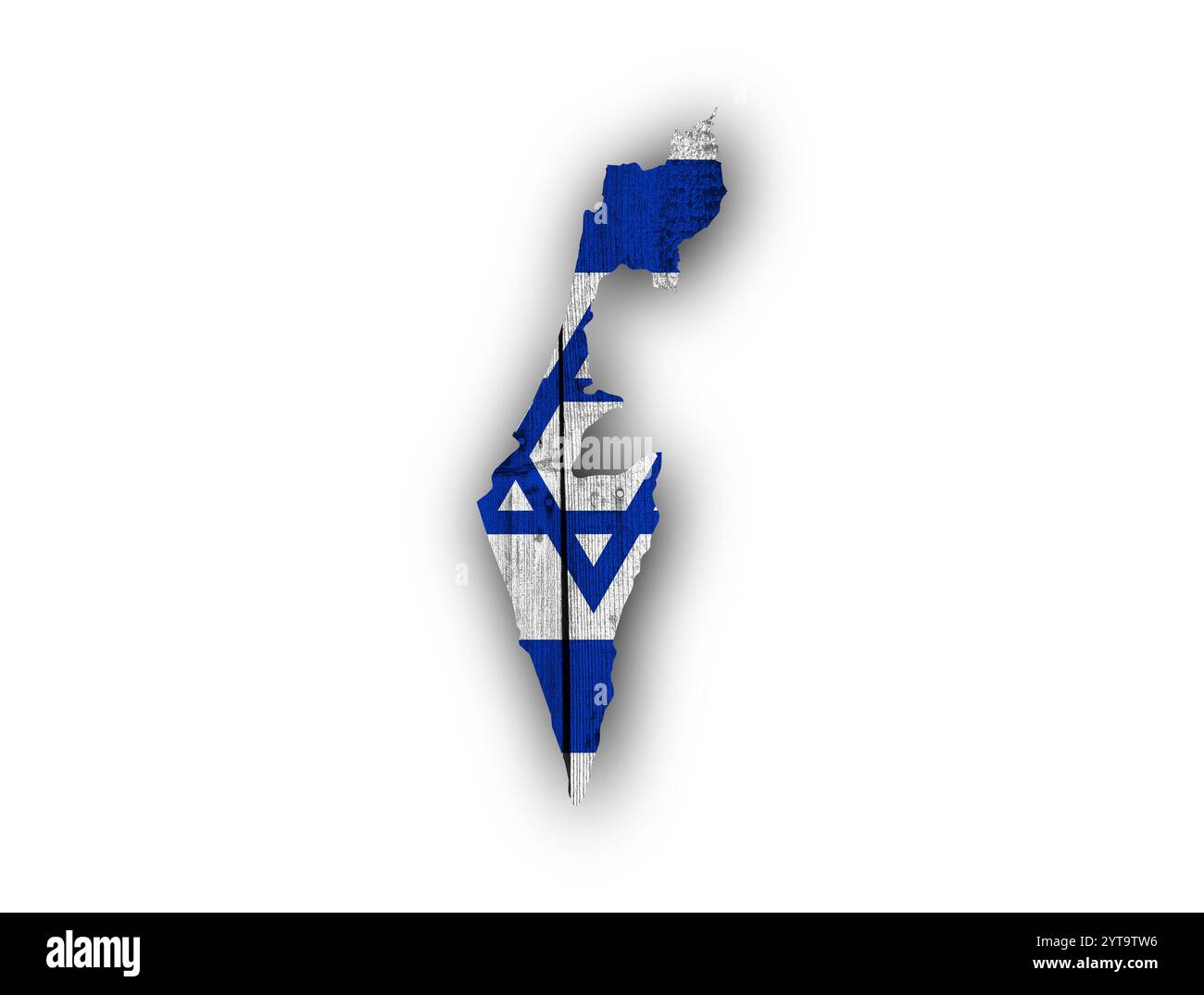 Map and flag of Israel on weathered wood Stock Photo - Alamy