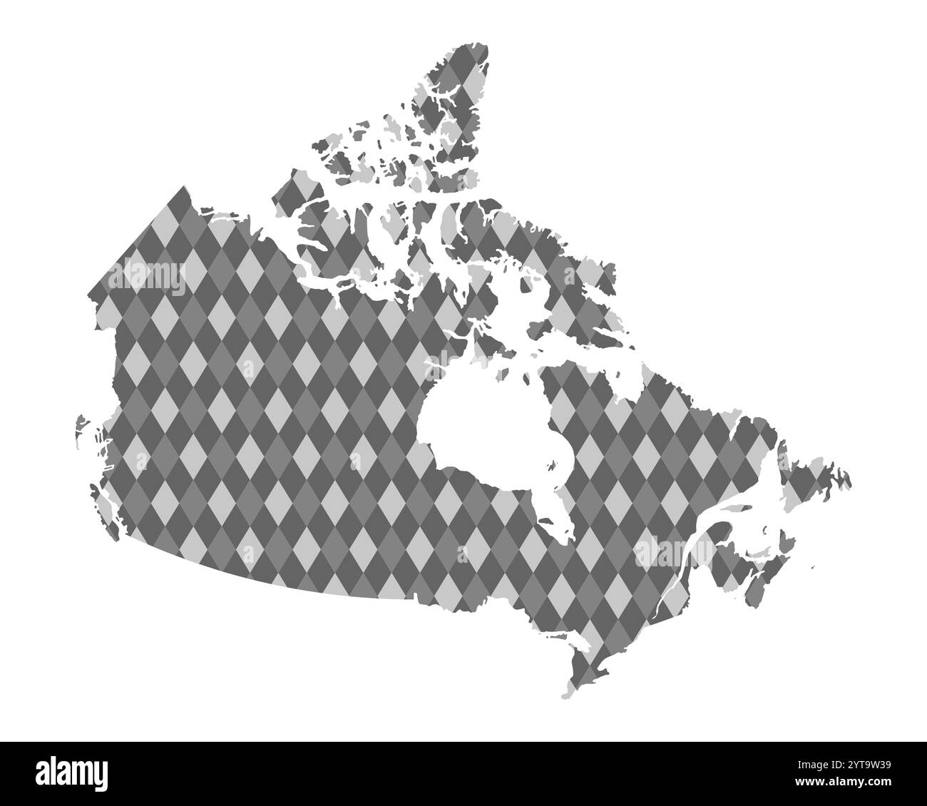 Map of canada with colored diamonds hi-res stock photography and images ...
