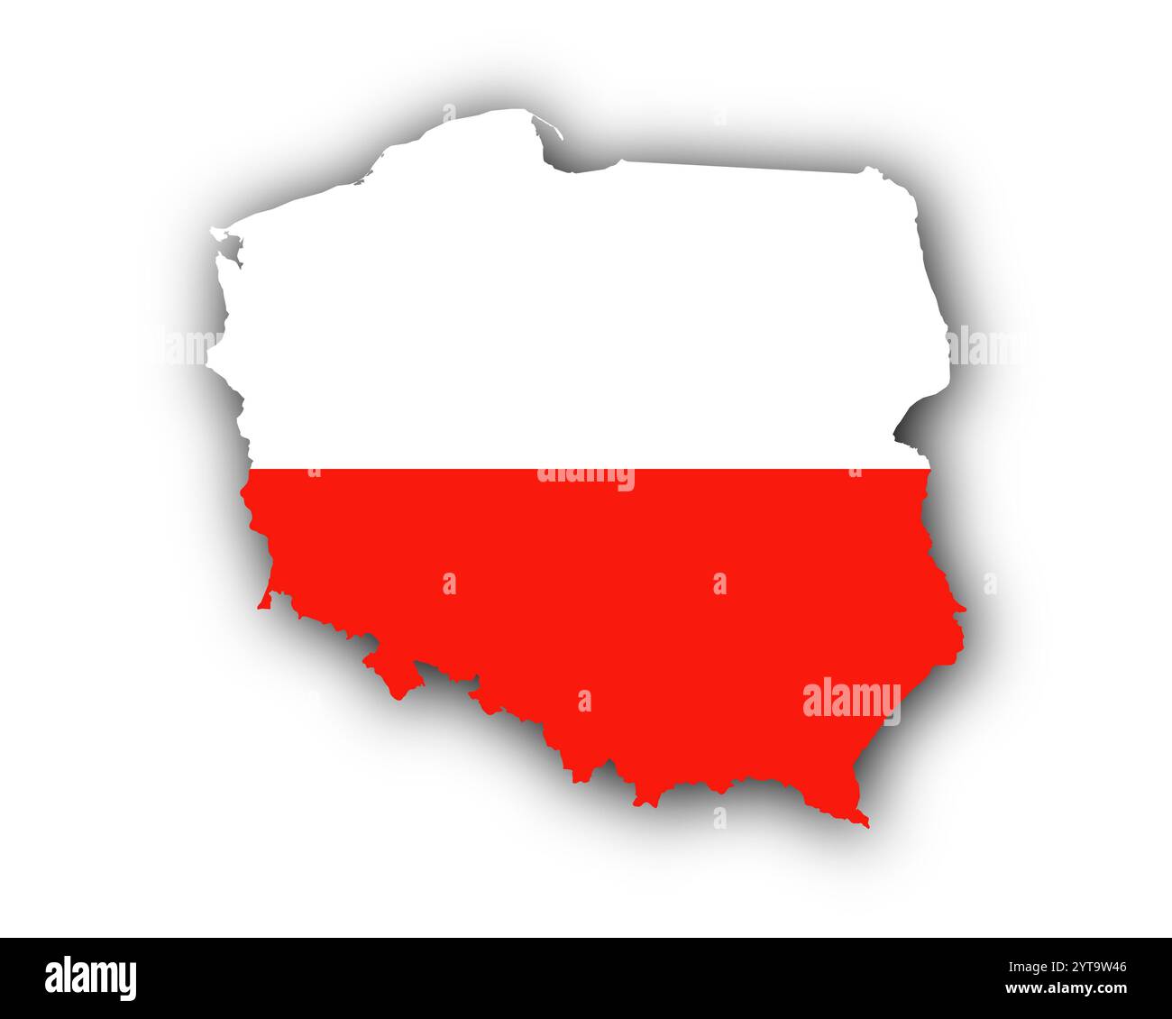 Poland flag shapes flags hi-res stock photography and images - Alamy