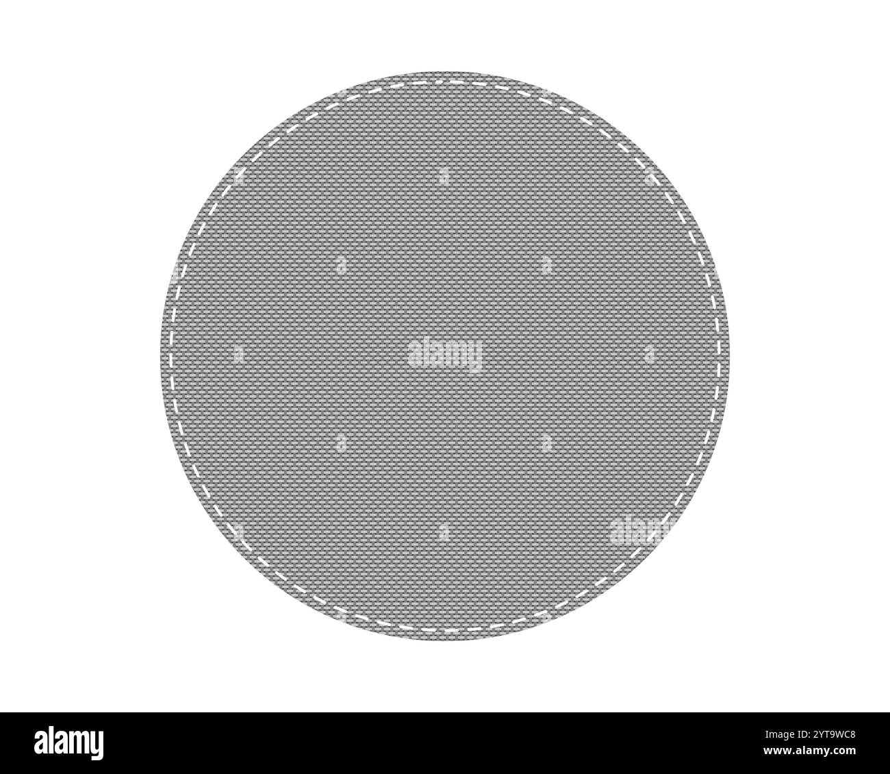 Round patch with seam Stock Photo - Alamy