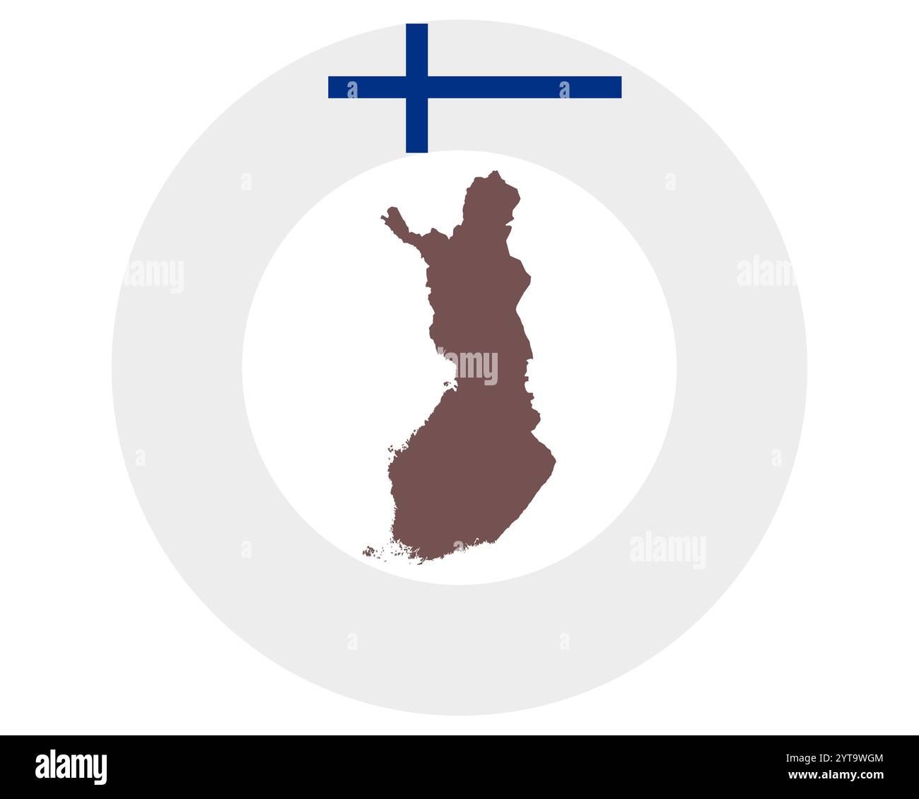 Finland on the map hi-res stock photography and images - Alamy