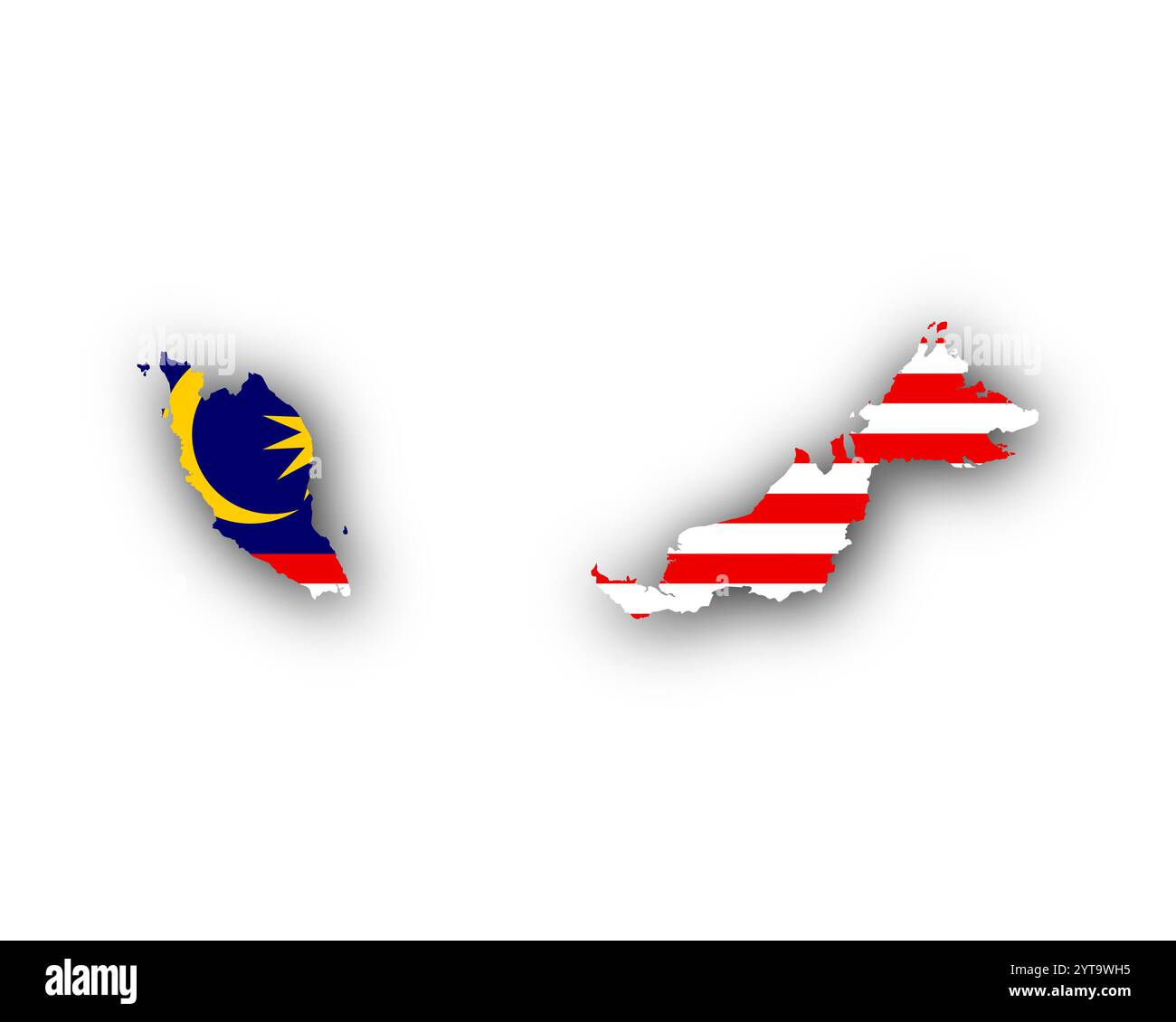 Map and flag of Malaysia Stock Photo - Alamy