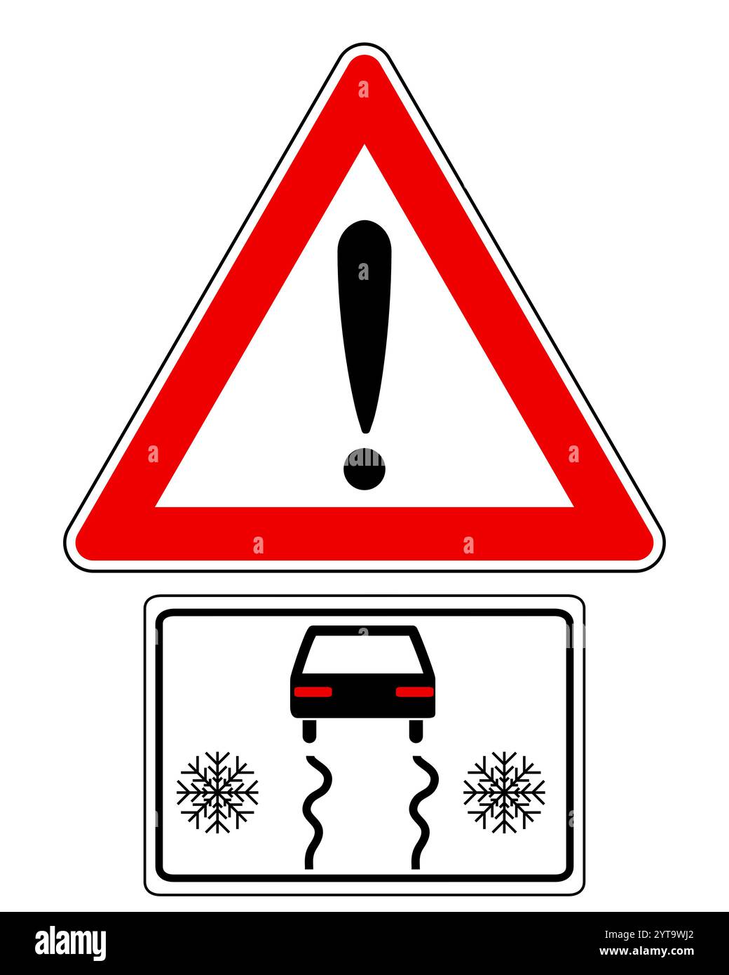 Automobile warning Cut Out Stock Images & Pictures - Alamy