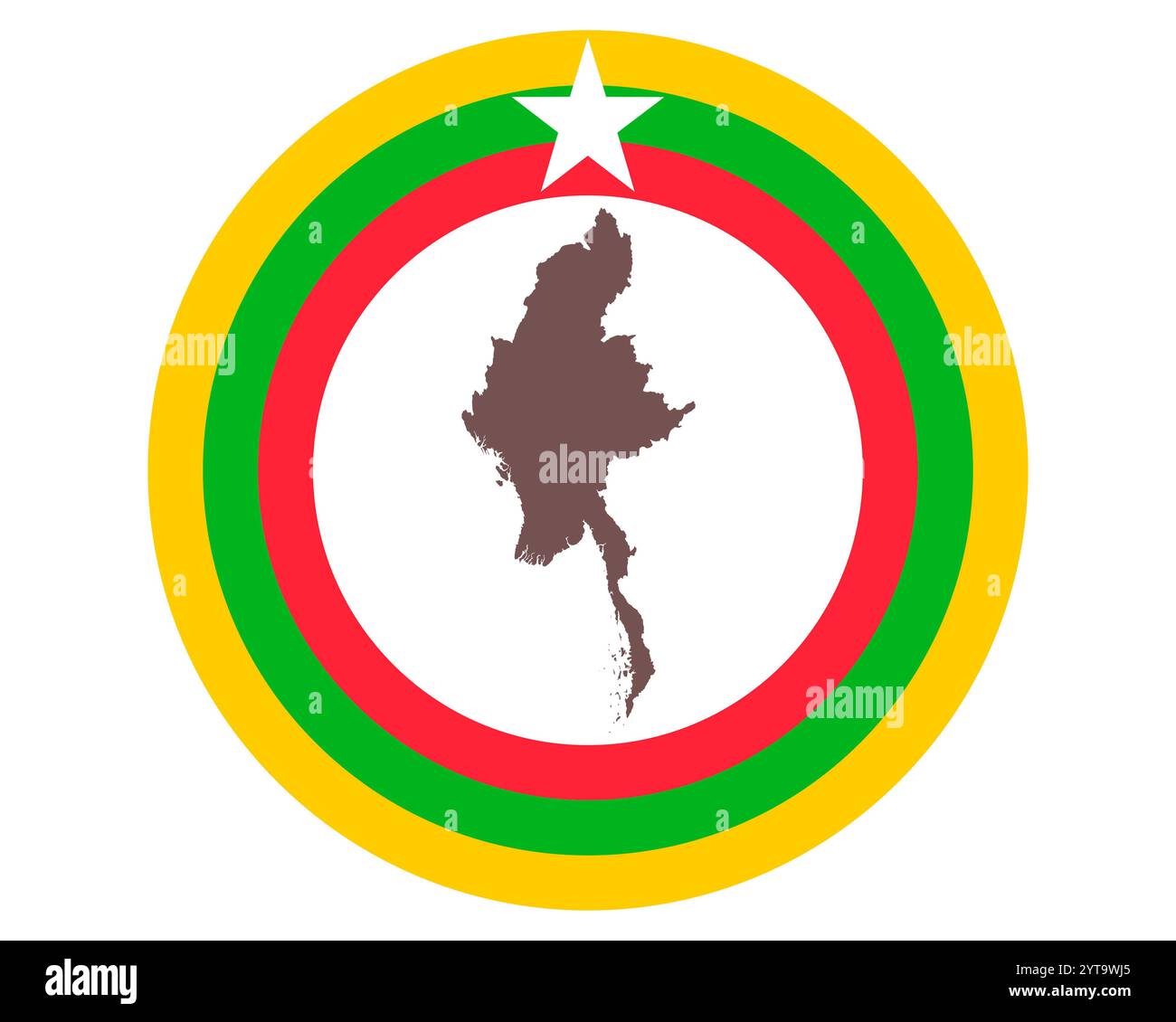 Map myanmar flag illustration hi-res stock photography and images - Alamy