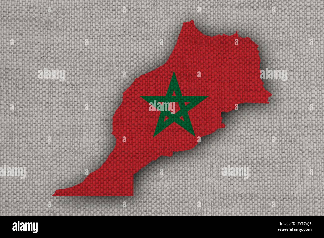 Flag map of morocco hi-res stock photography and images - Alamy