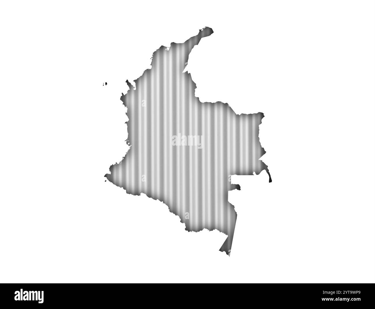 Outline map colombia Cut Out Stock Images & Pictures - Alamy