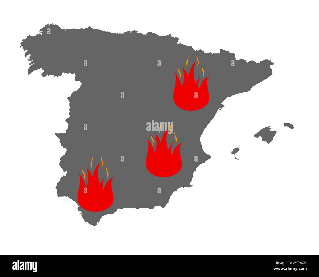 Fire disaster city Cut Out Stock Images & Pictures - Alamy