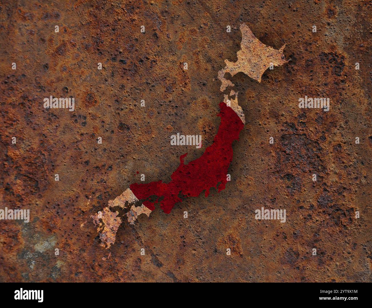 Japan flag map hi-res stock photography and images - Alamy