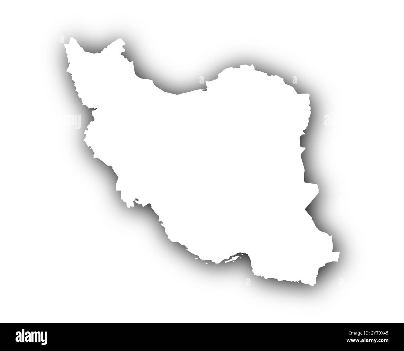 Black iran map hi-res stock photography and images - Alamy