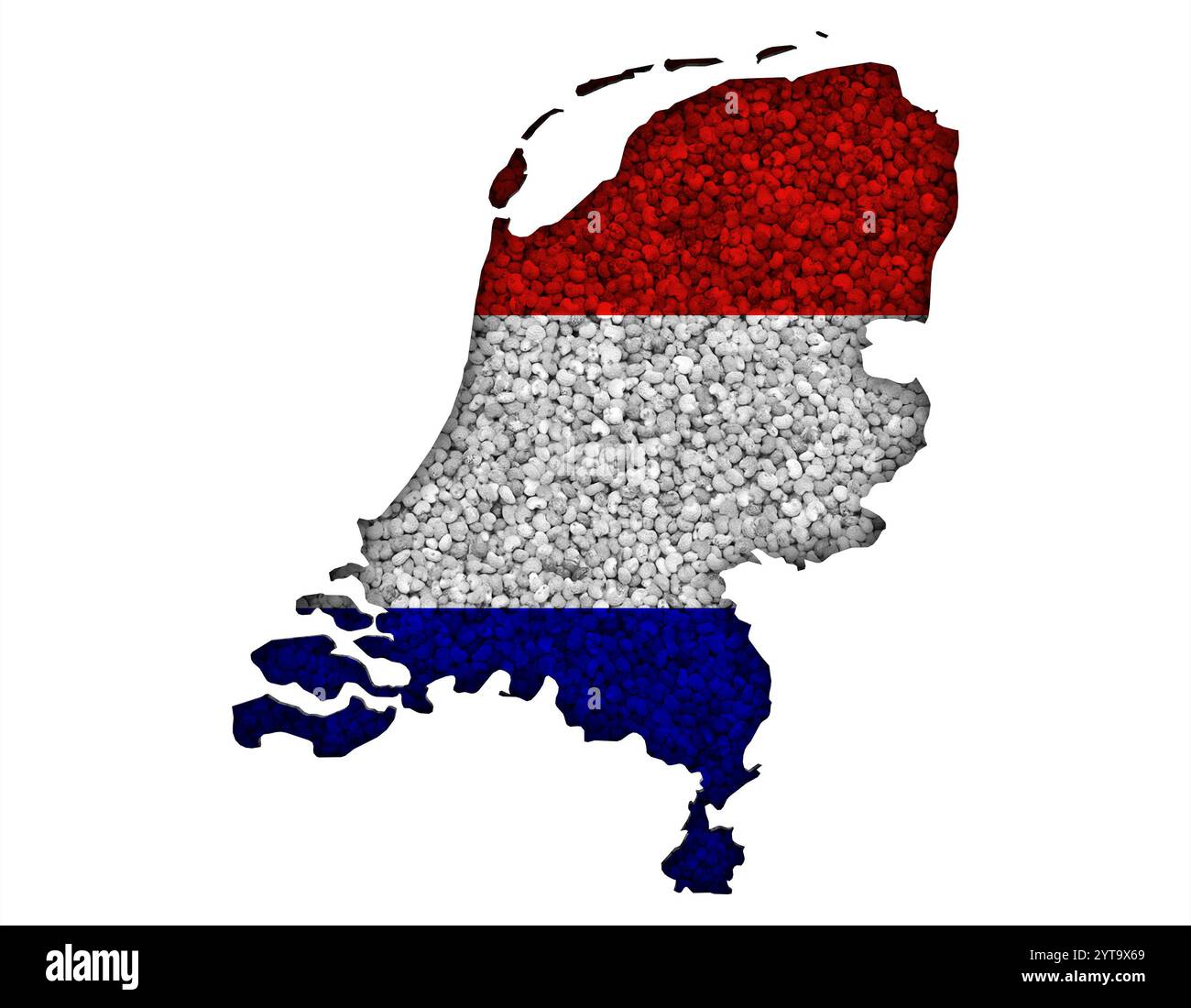 Map of the Netherlands on texture Stock Photo - Alamy