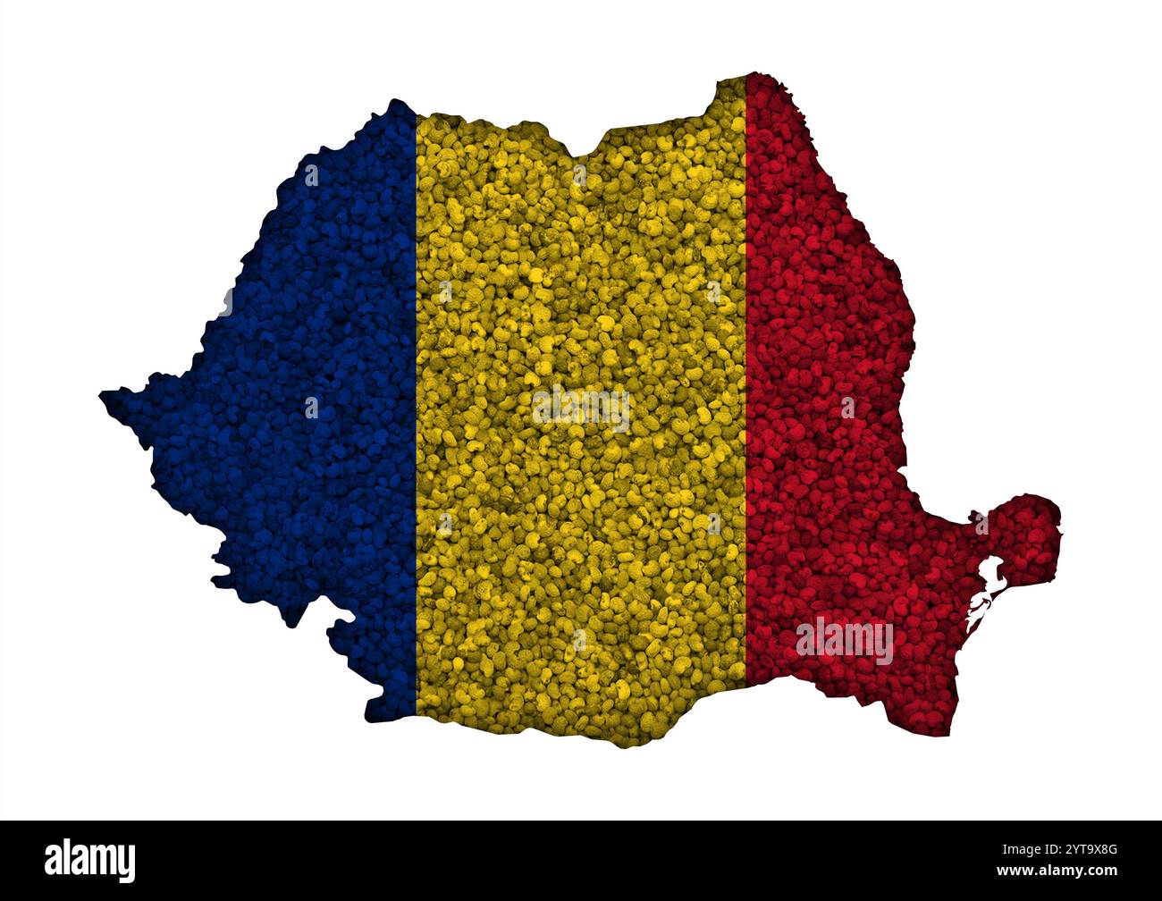 Map of Romania on texture Stock Photo - Alamy