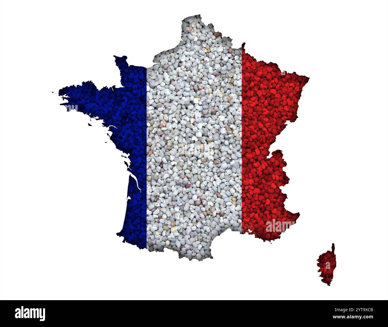 Map of France on texture Stock Photo - Alamy