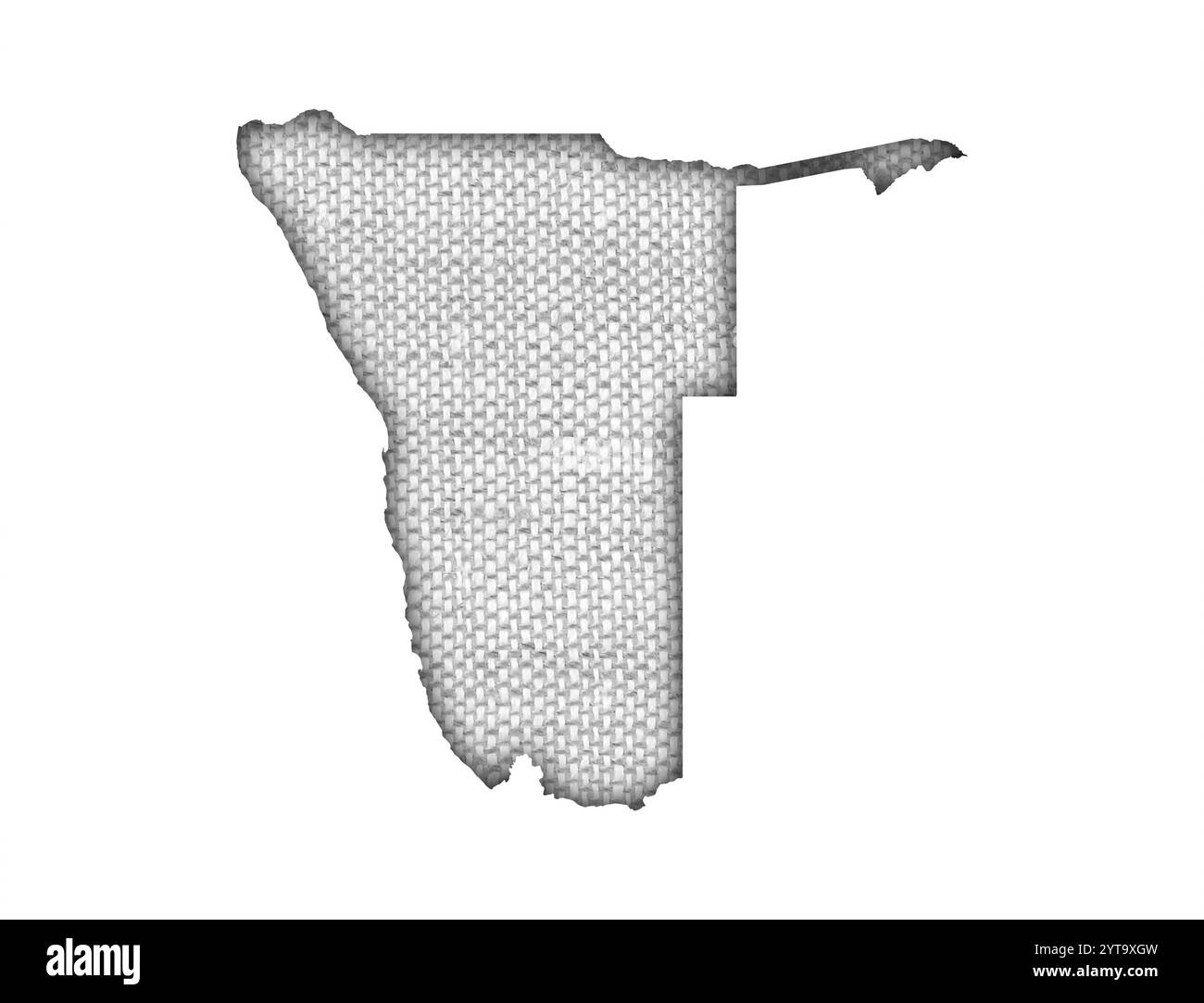 Map of Namibia on old linen Stock Photo - Alamy