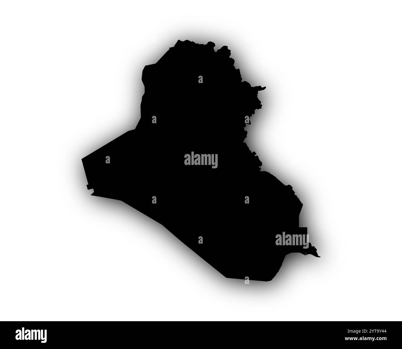 Map of iraq Black and White Stock Photos & Images - Alamy