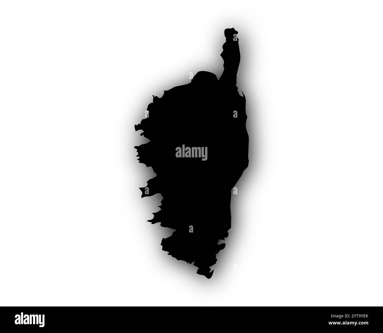 Map of corsica hi-res stock photography and images - Alamy
