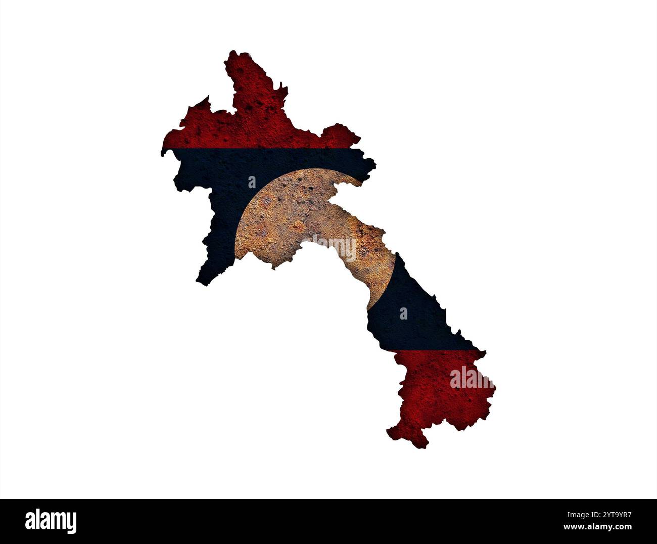 Map flag laos hi-res stock photography and images - Alamy
