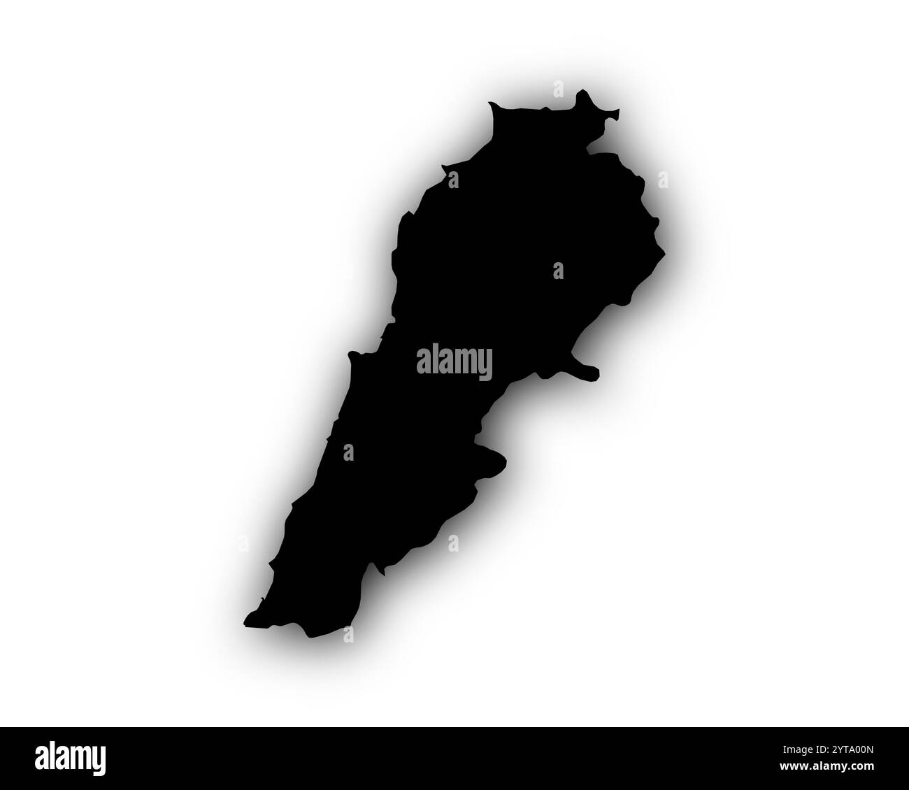 Map of lebanon hi-res stock photography and images - Alamy
