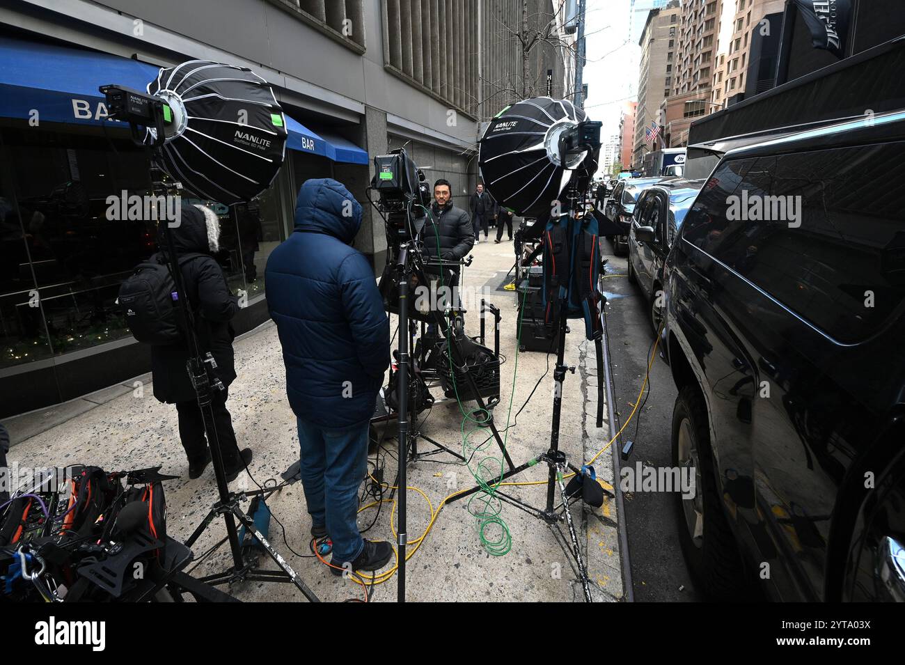 New York, USA. 06th Dec, 2024. NBC news correspondent Steven Romo ...