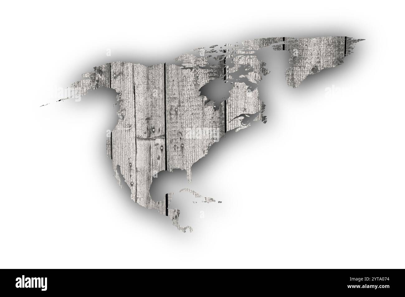 Map of north america on weathered wood hi-res stock photography and ...