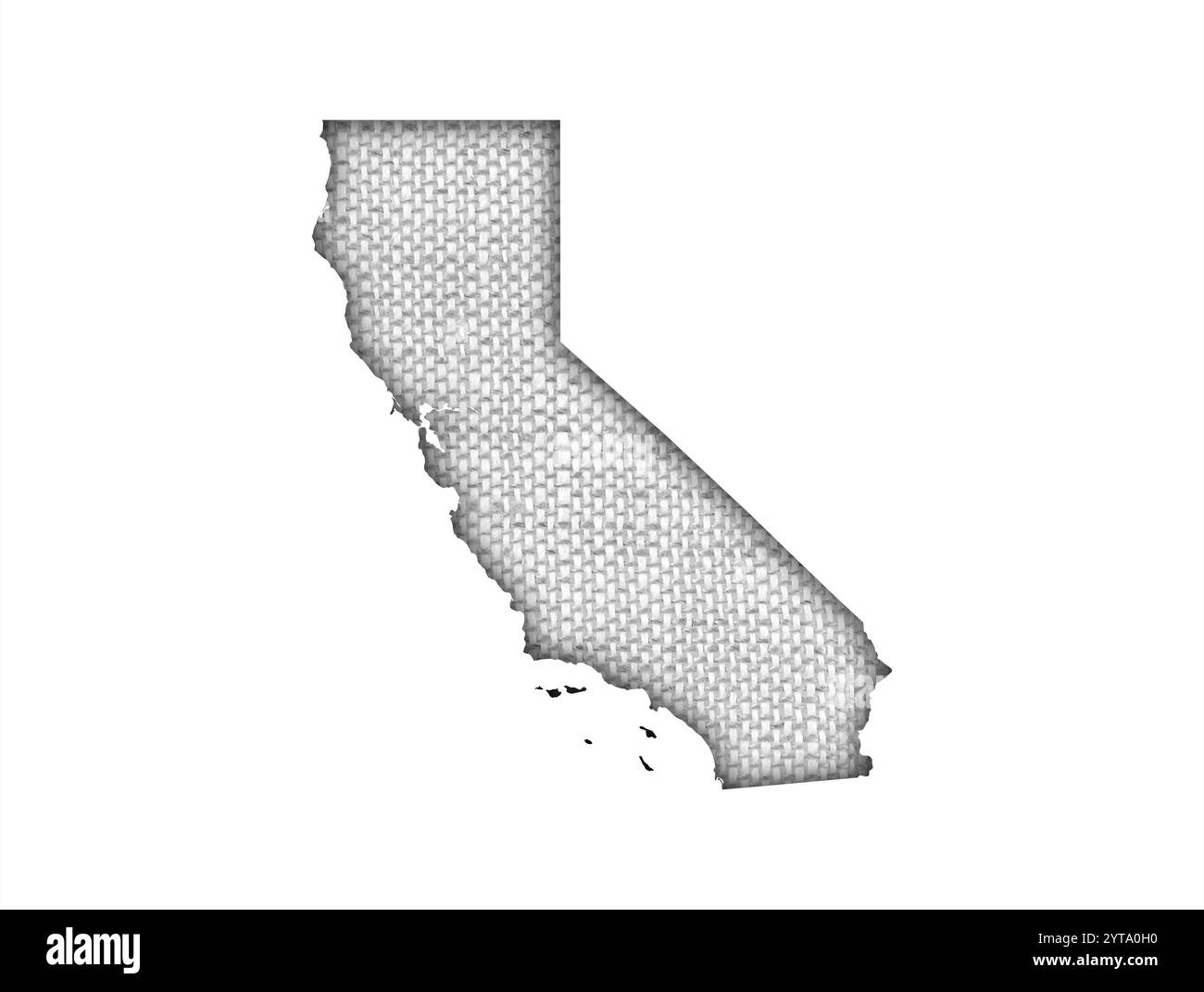California map outline hi-res stock photography and images - Alamy