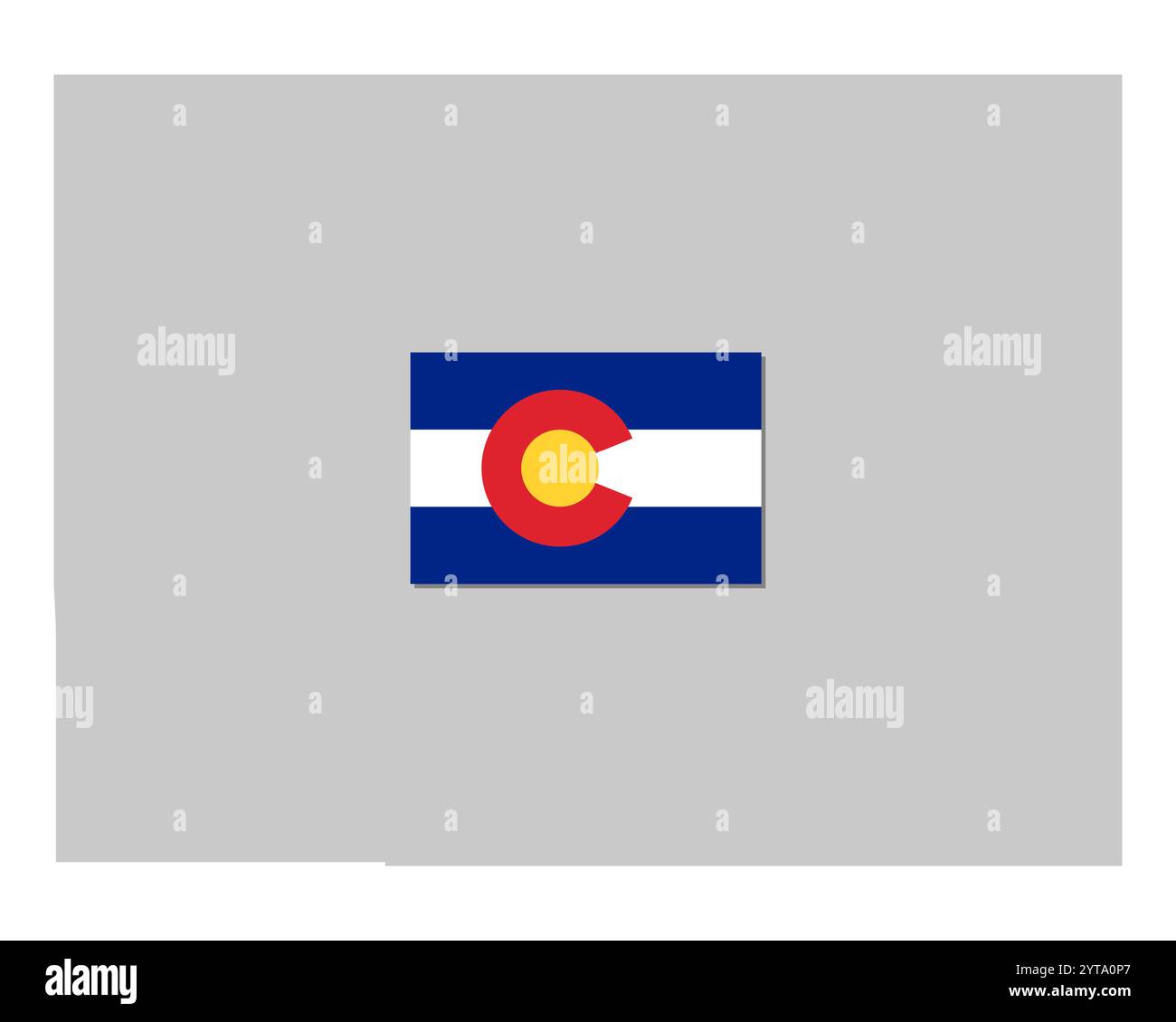 Flag and map of Colorado Stock Photo - Alamy