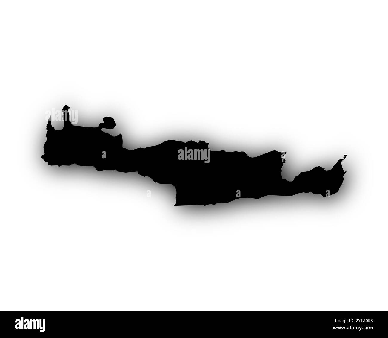 Island of crete map hi-res stock photography and images - Alamy