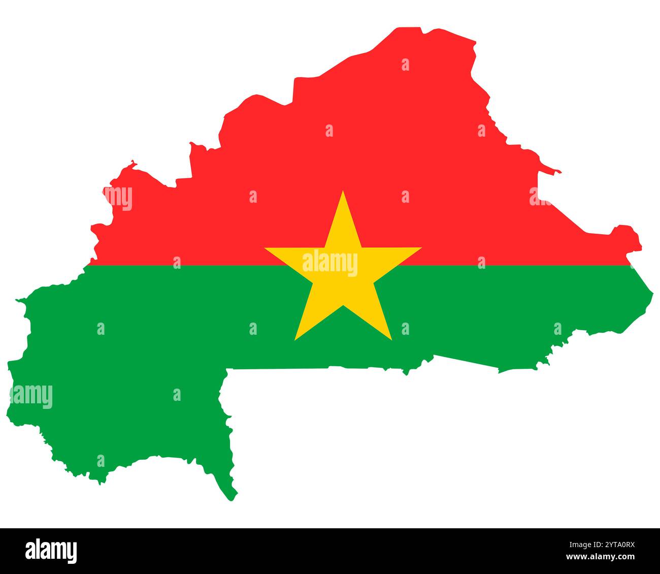 Burkina faso outline map hi-res stock photography and images - Alamy