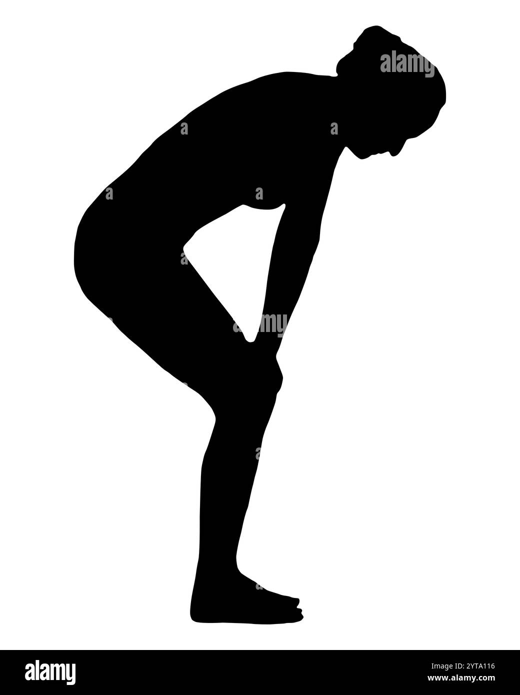 Woman bent forward hi-res stock photography and images - Alamy