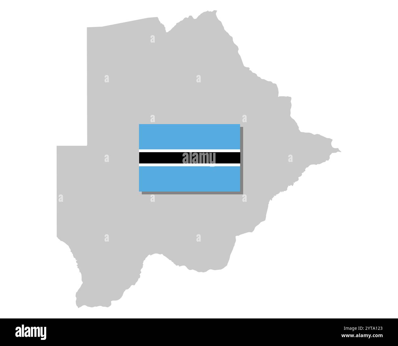 Botswana flag and map hi-res stock photography and images - Alamy