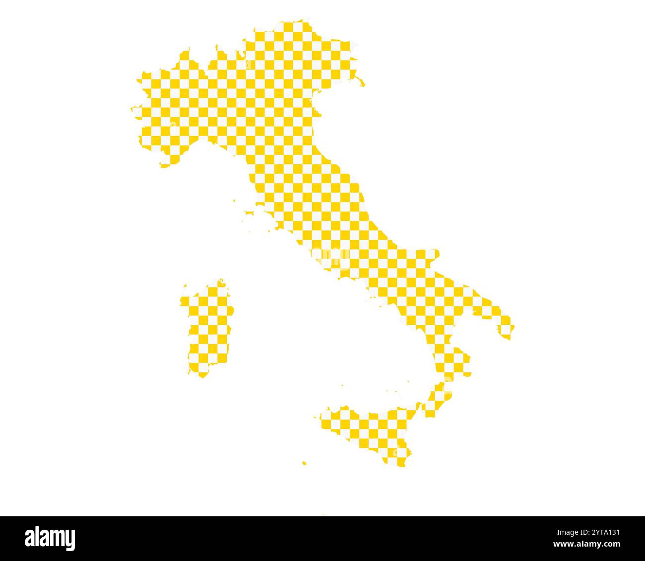 Map of italy in checkerboard pattern hi-res stock photography and ...