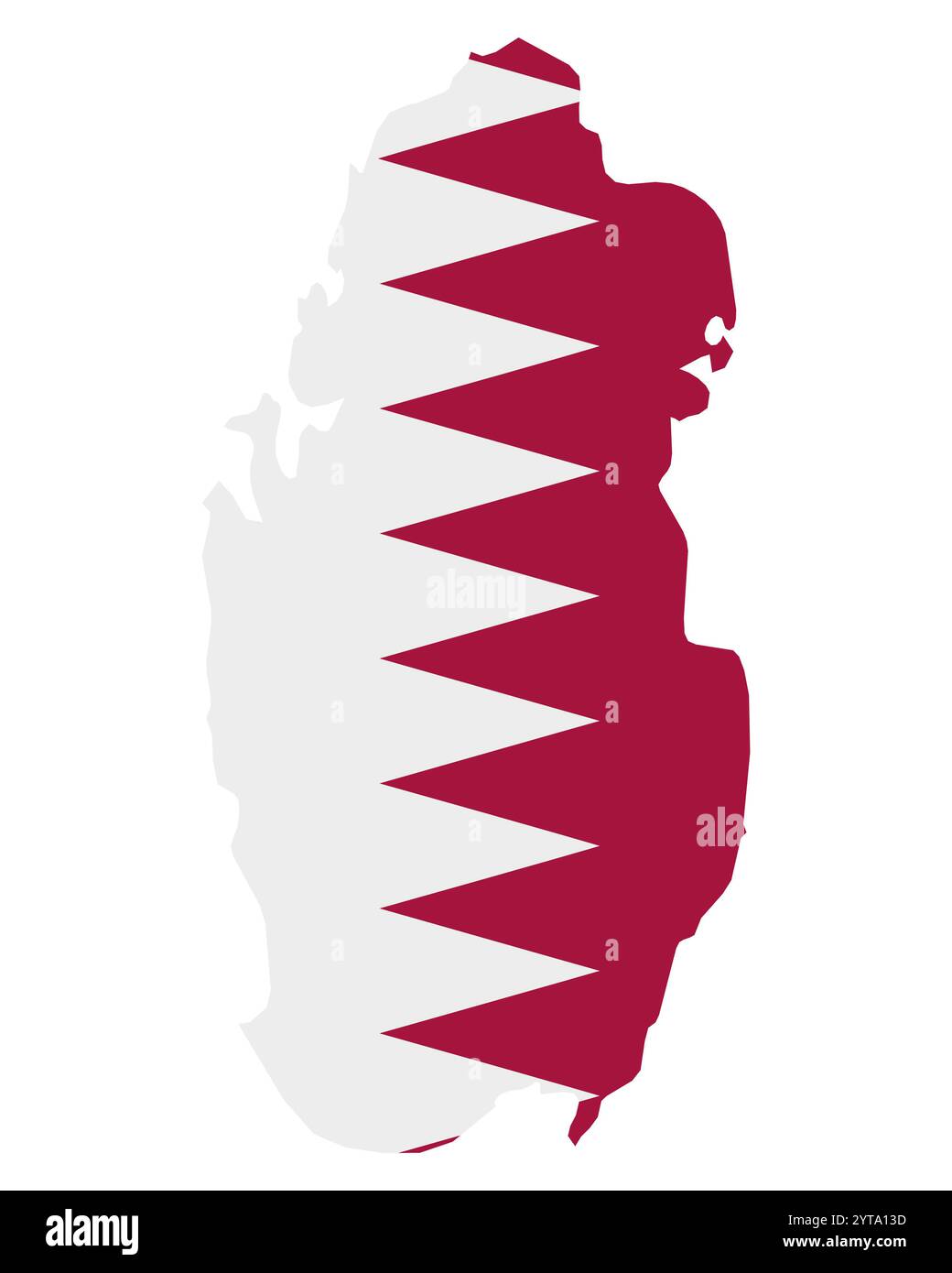 Qatar map map in hi-res stock photography and images - Alamy