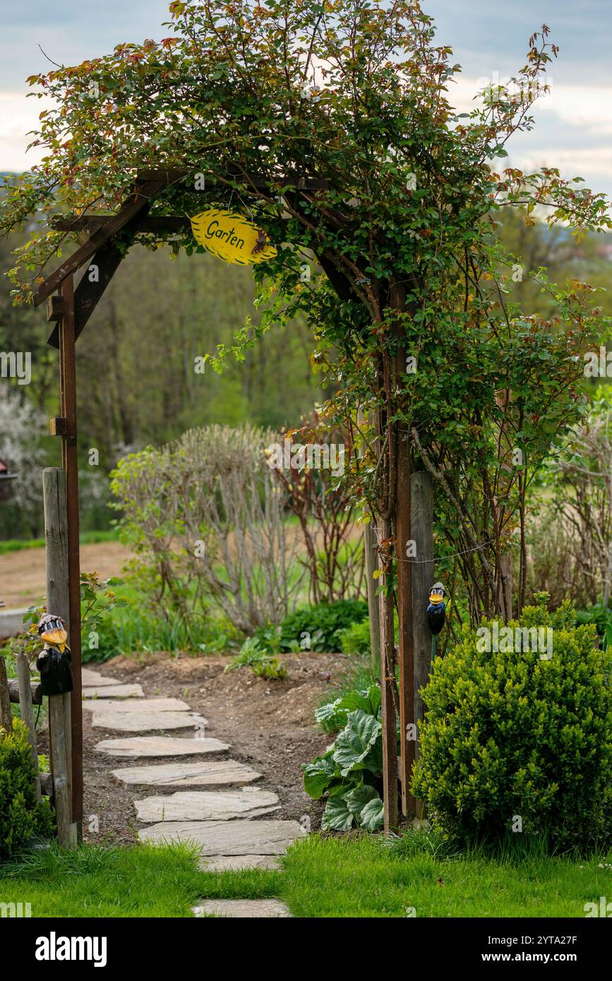 Rose arches hi-res stock photography and images - Alamy