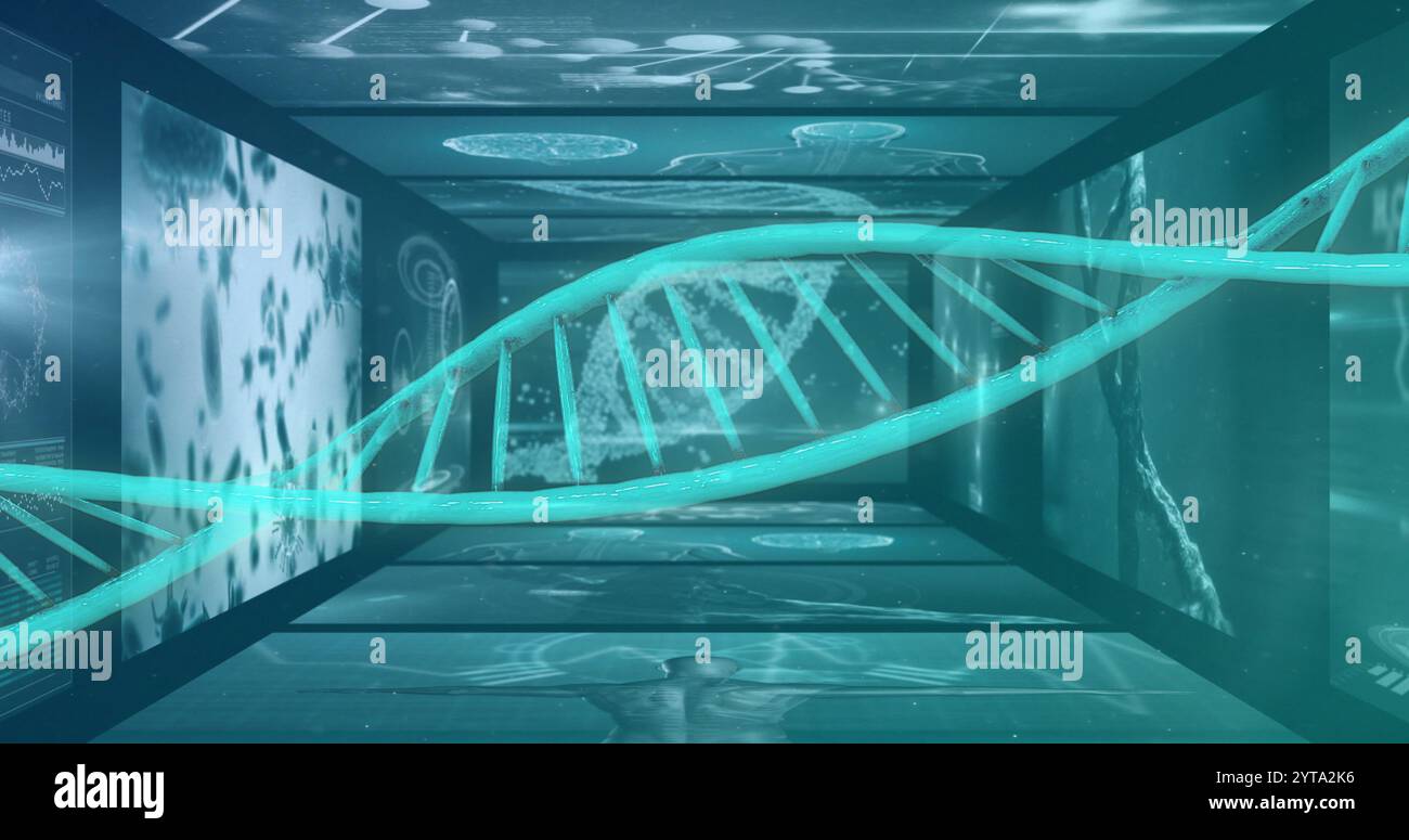 Dna strand scientific data analysis hi-res stock photography and images ...