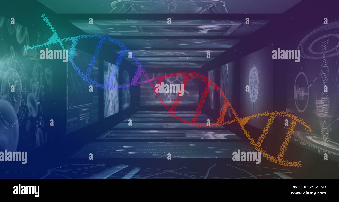 DNA strands and scientific data processing over holographic medical images. Biotechnology ...