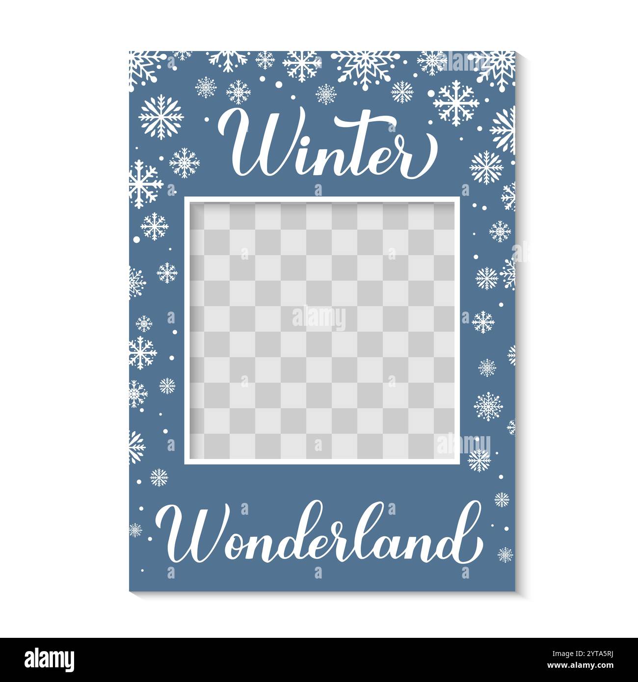 Winter Wonderland photo booth frame with transparent background ...
