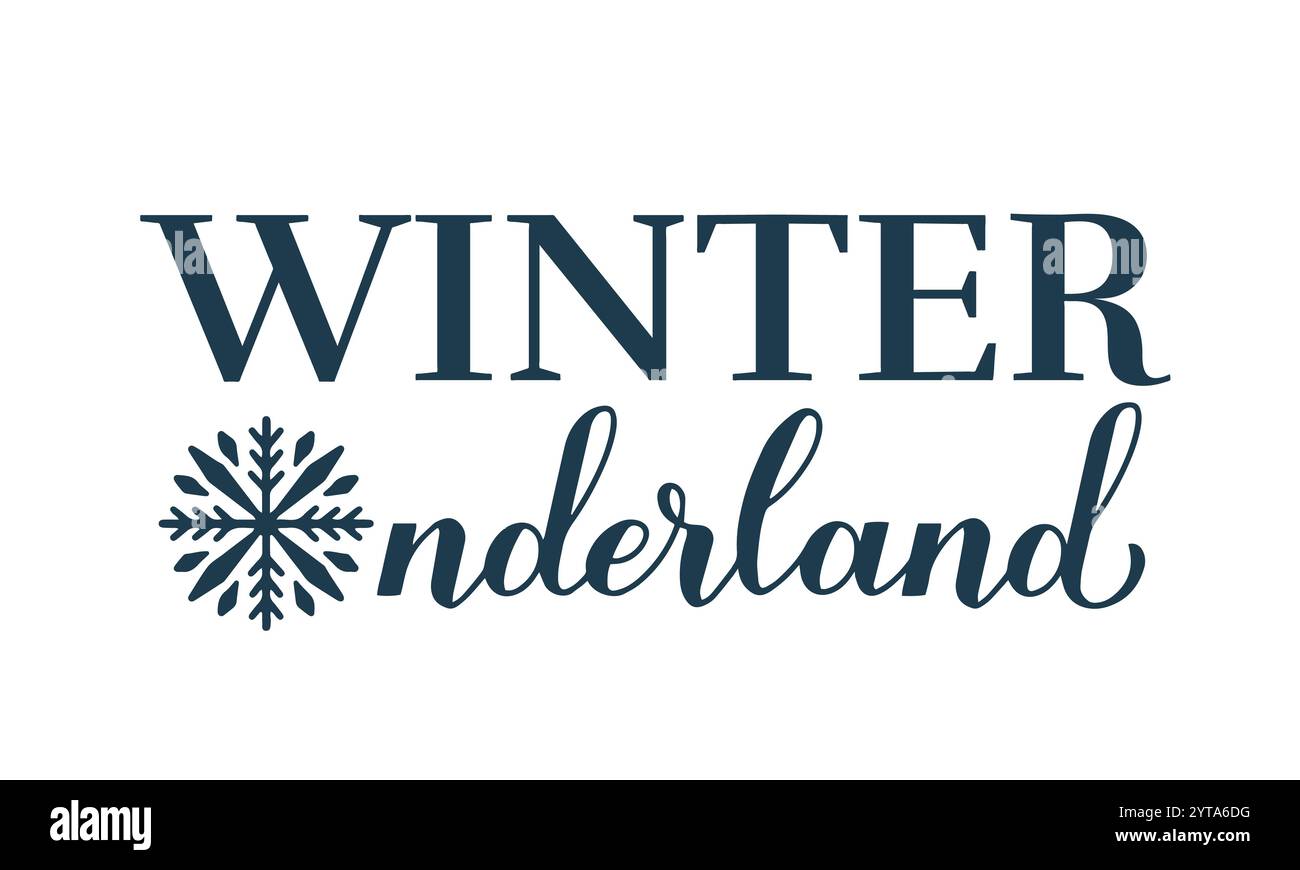 Winter Onederland calligraphy lettering. Baby first birthday. One year ...