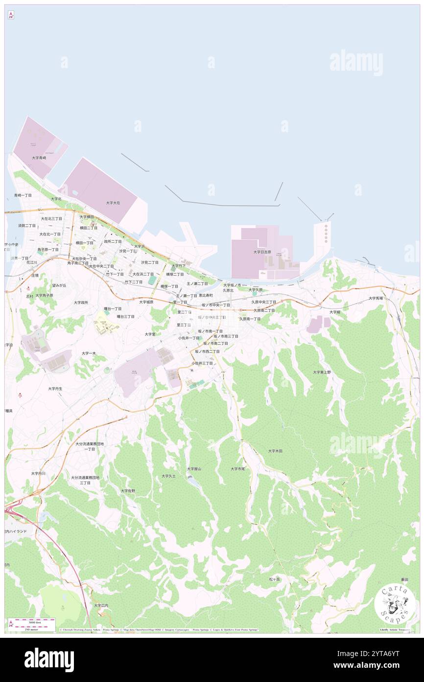 Sakanoichi-chuo, ?ita-shi, JP, Japan, Oita, N 33 13' 59'', N 131 45' 0 ...