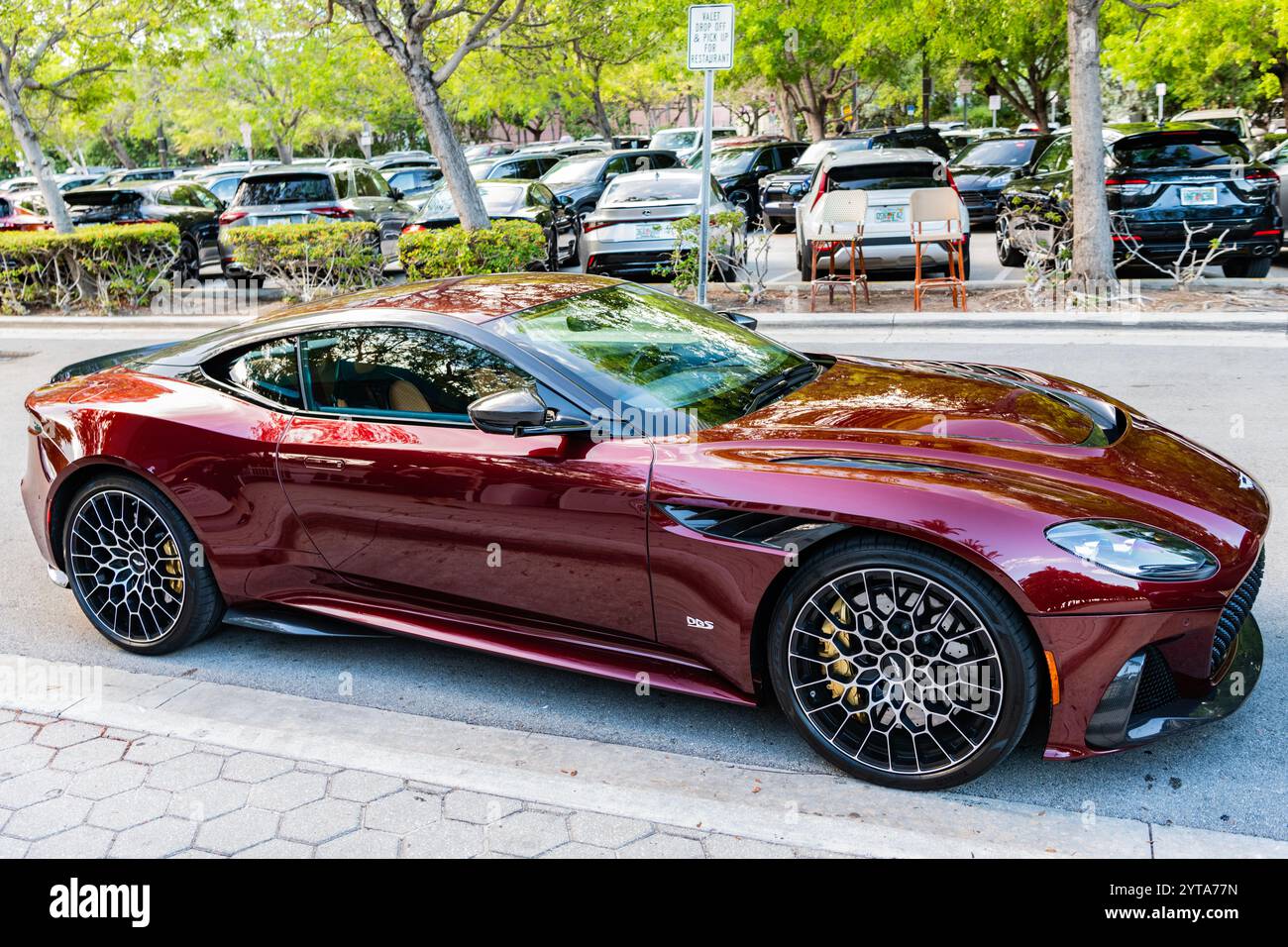 Miami Beach, Florida USA - June 9, 2024: Aston Martin DBS Superleggera ...