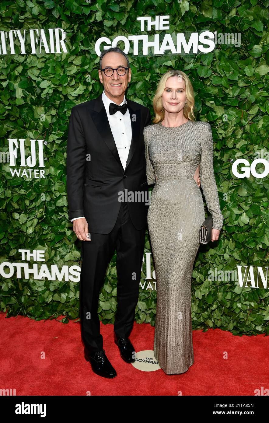 Dan Benton, left, and wife Stephanie March attend The Gothams Film Awards at Cipriani Wall ...