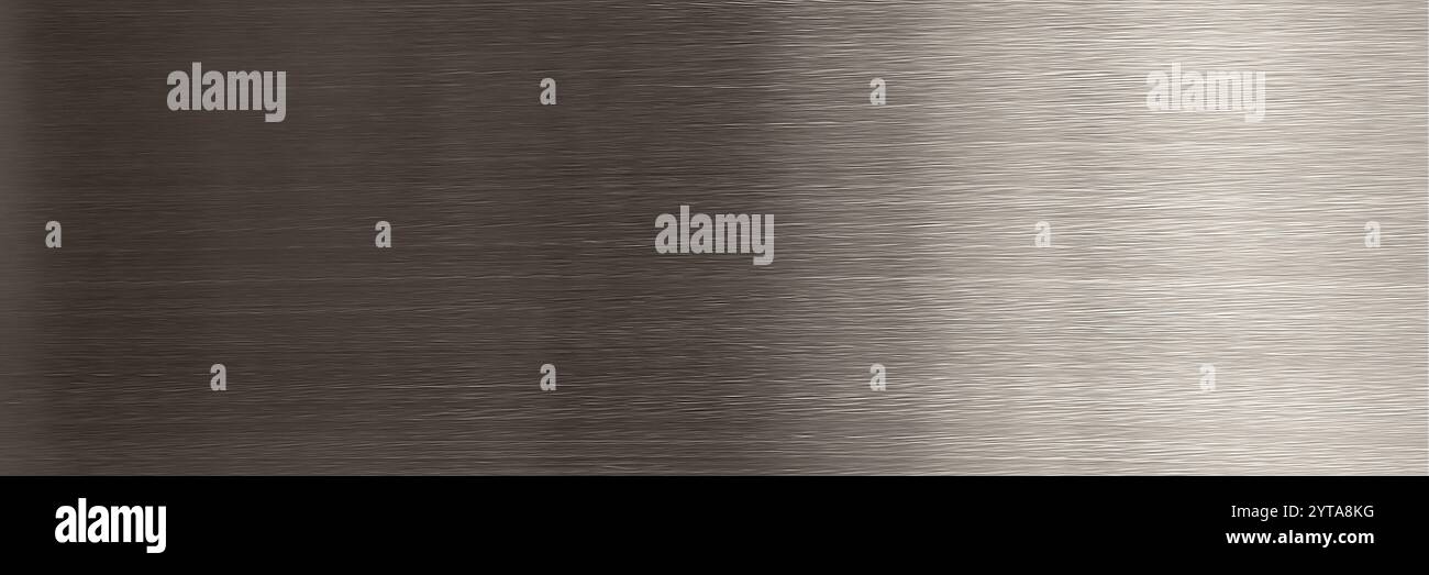 Horizontal metal plate made of steel or aluminum. Background top view ...