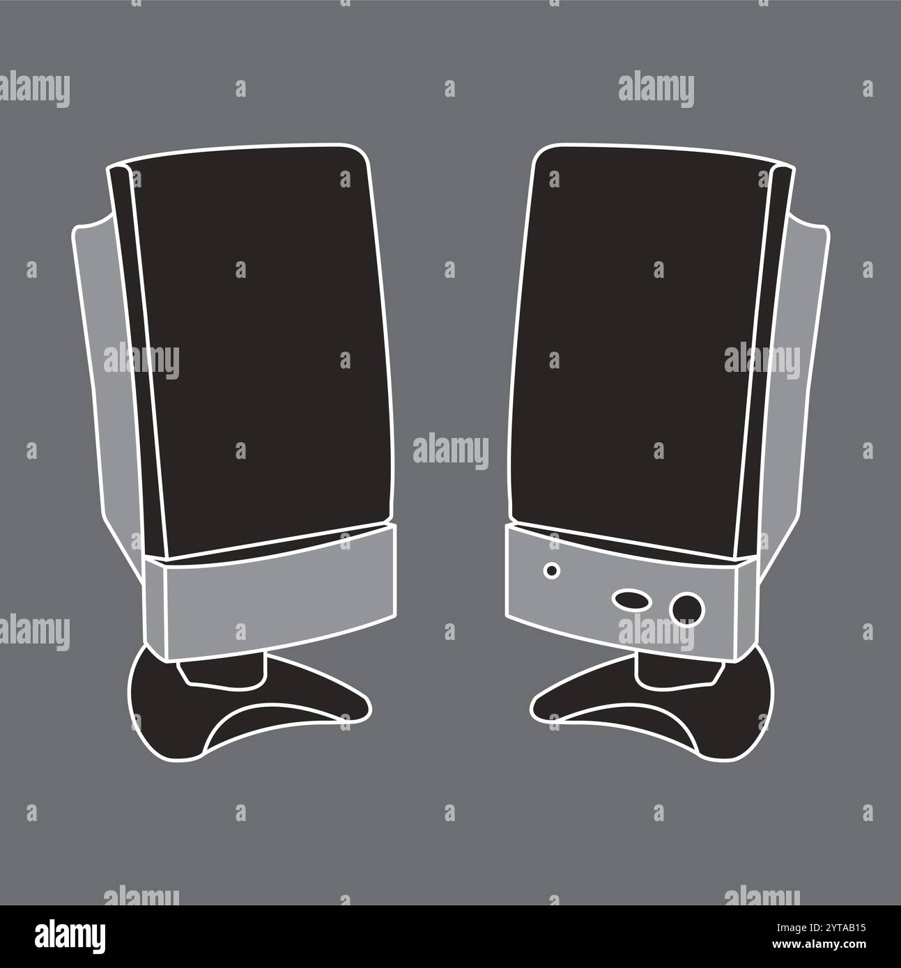 computer speakers icon vector illustration simple design Stock Vector ...